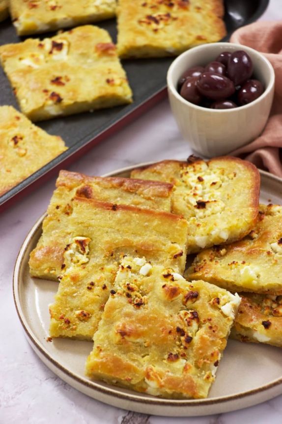 Thin-battered Feta Pie (Alevropita) | fooodlove.com