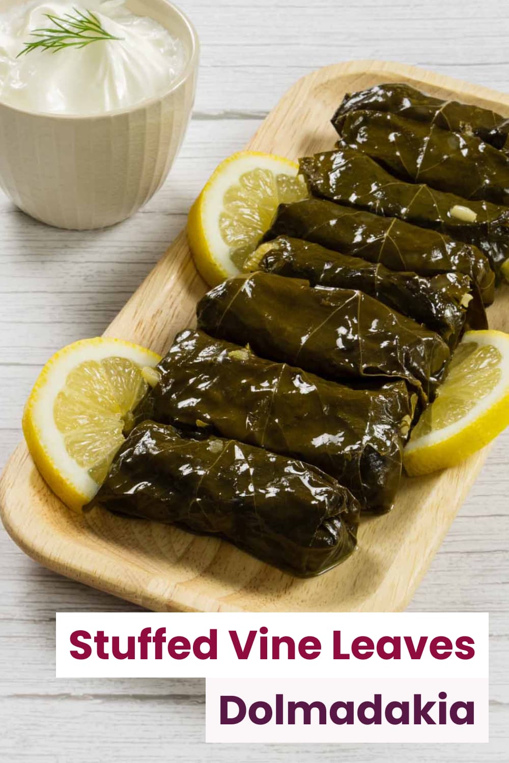Dolmadakia Stuffed Vine Leaves with Rice | fooodlove.com